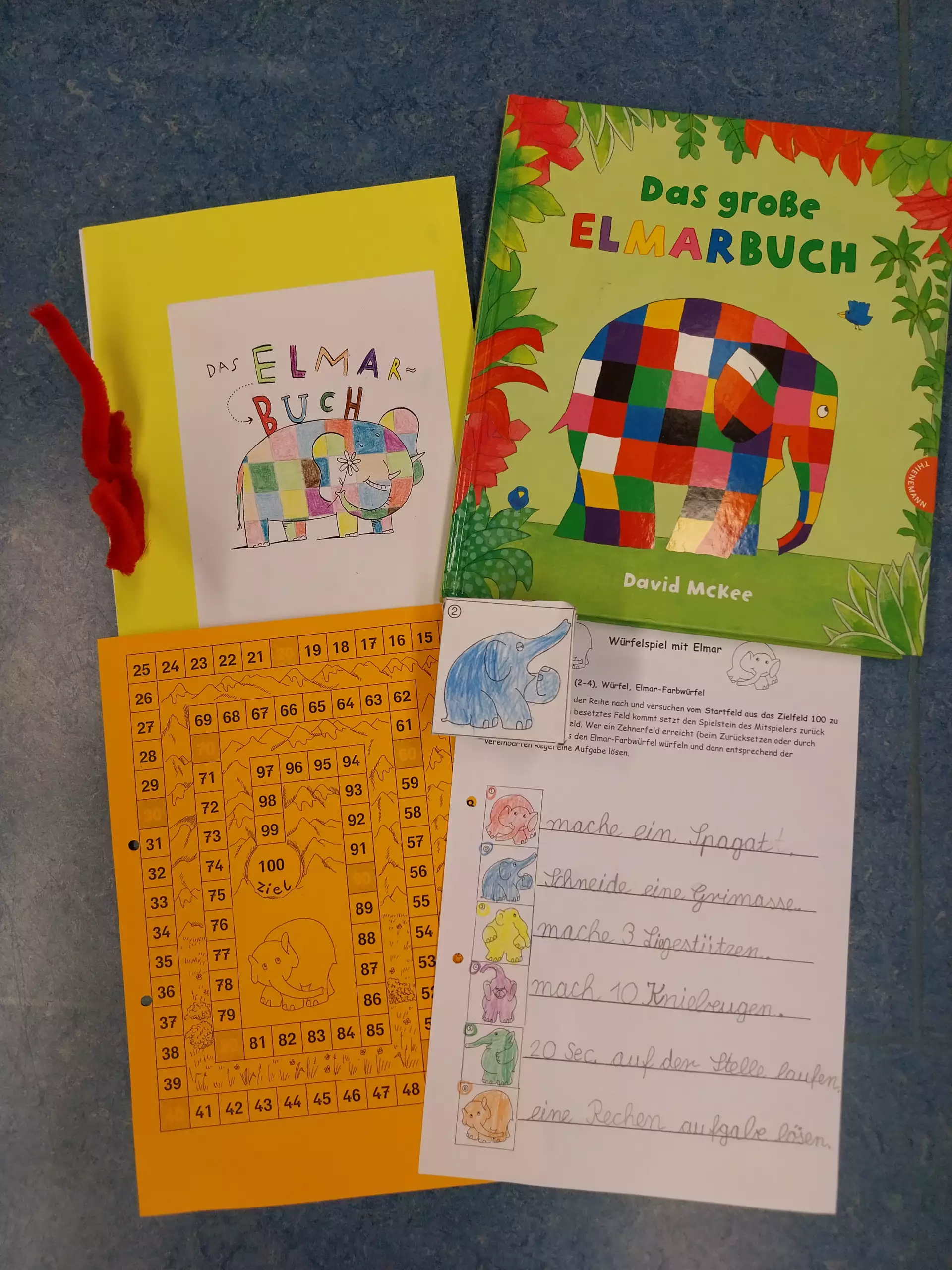 Literaturprojekt Klasse 2c: Elmar der bunte Elefant von David McKee ...